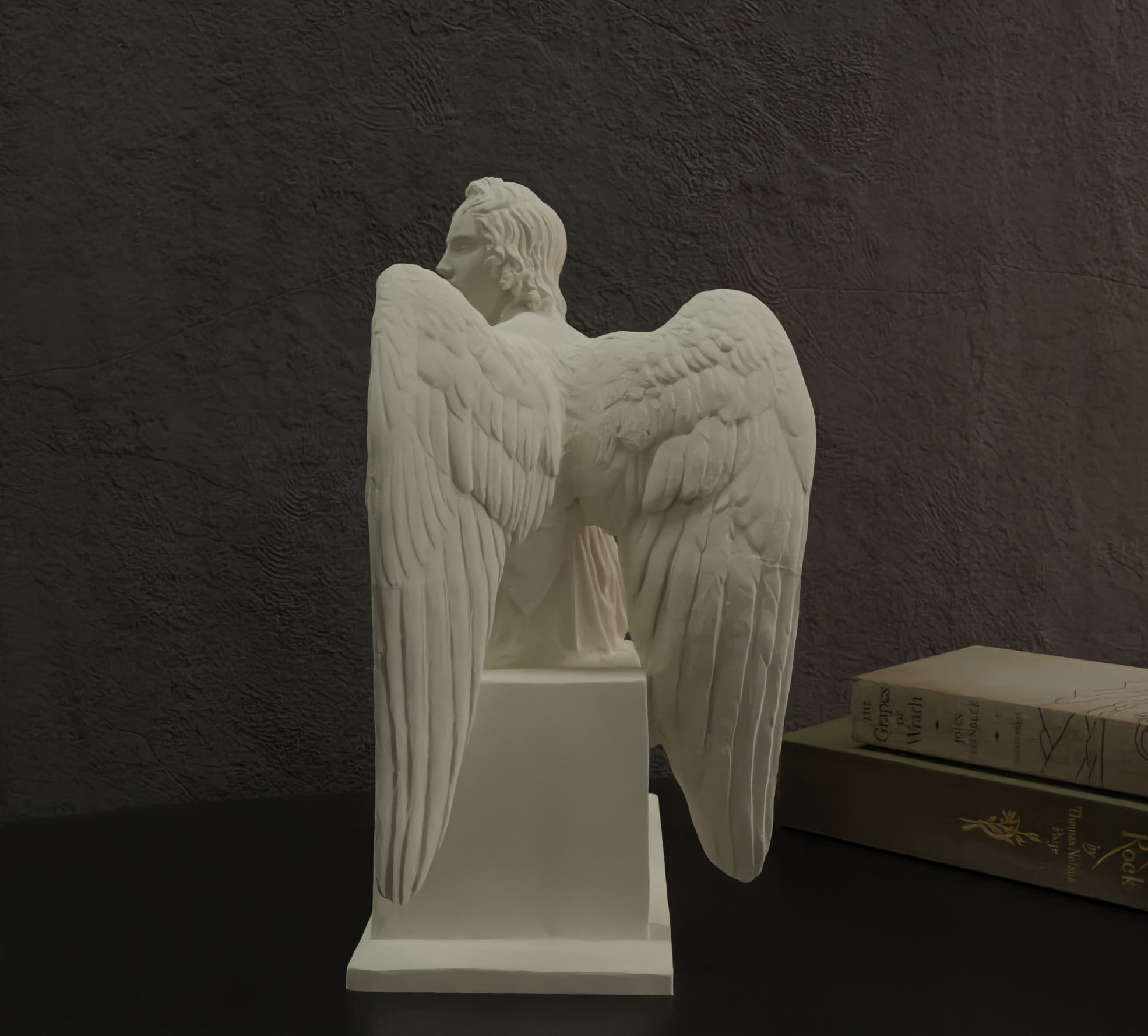 Made of Stone and Marble Powder Angel Sculpture Decorative Angel Statue ...