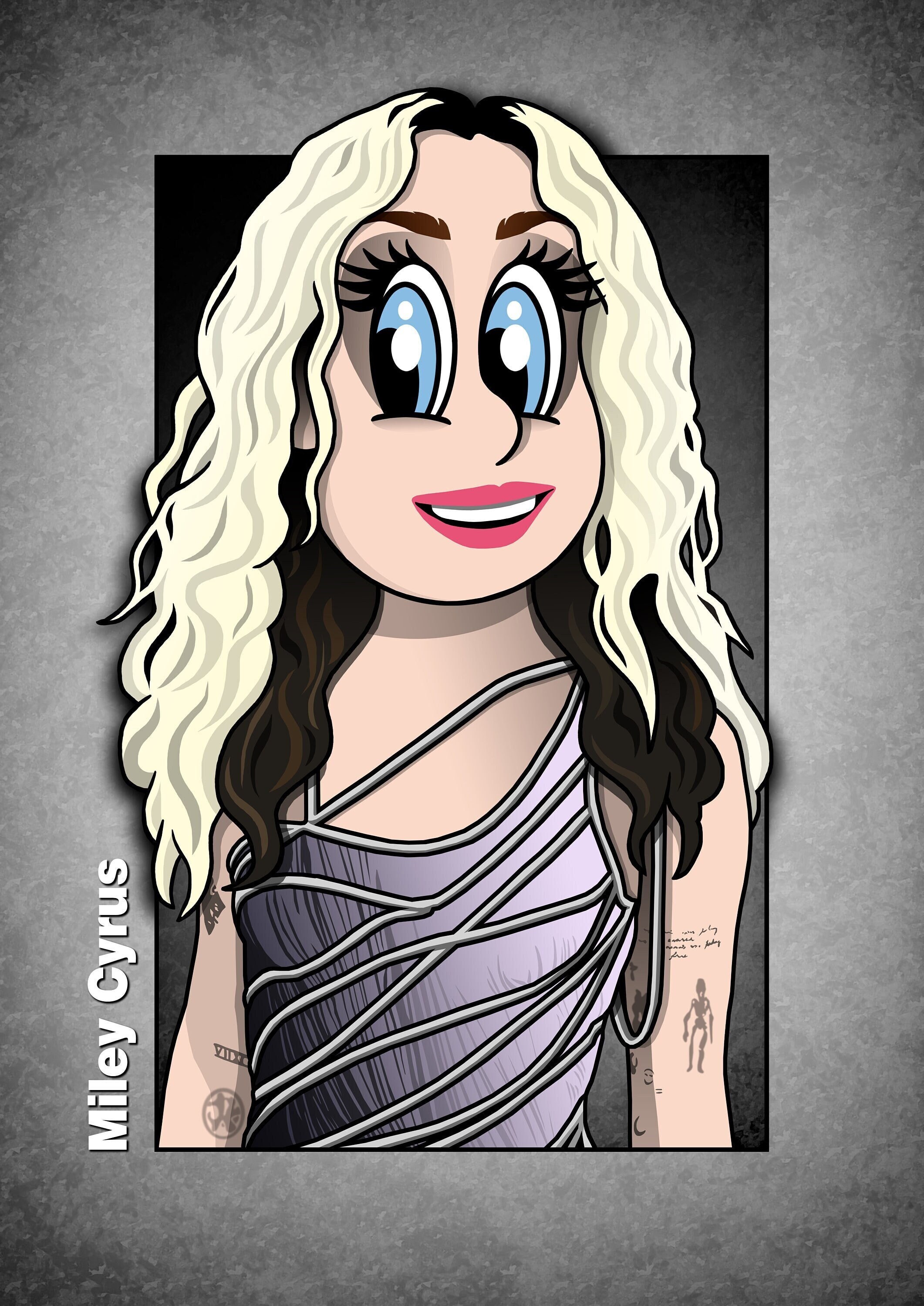 Miley Cyrus Cartoon Character