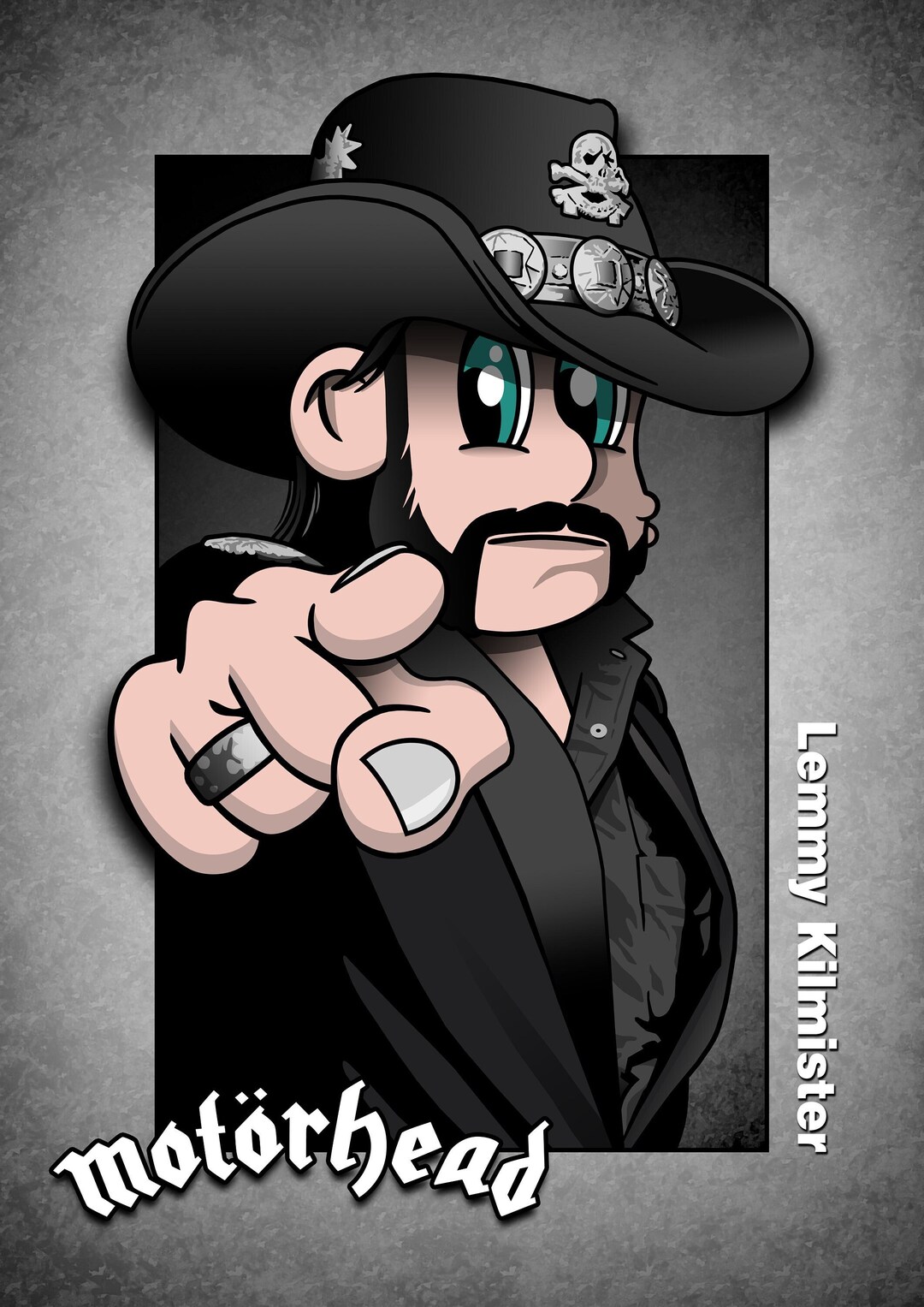 MOTORHEAD, Lemmy Kilmister, Heavy Metal, Hard Rock, Cartoon, Rock Illustration, Digital Art ...