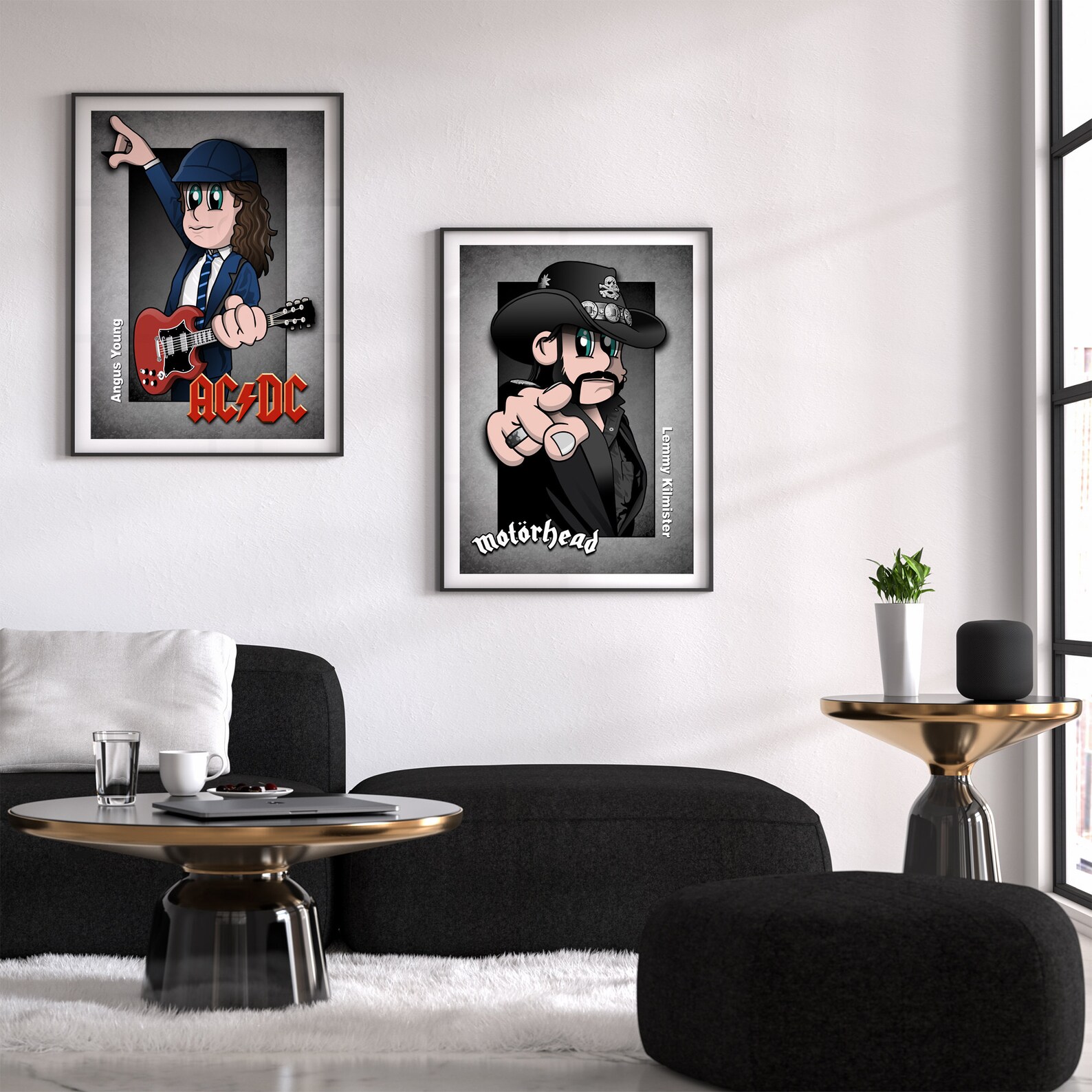 AC/DC, Angus Young, Rock Star, Guitar Hero, Cartoon, Digital Art ...