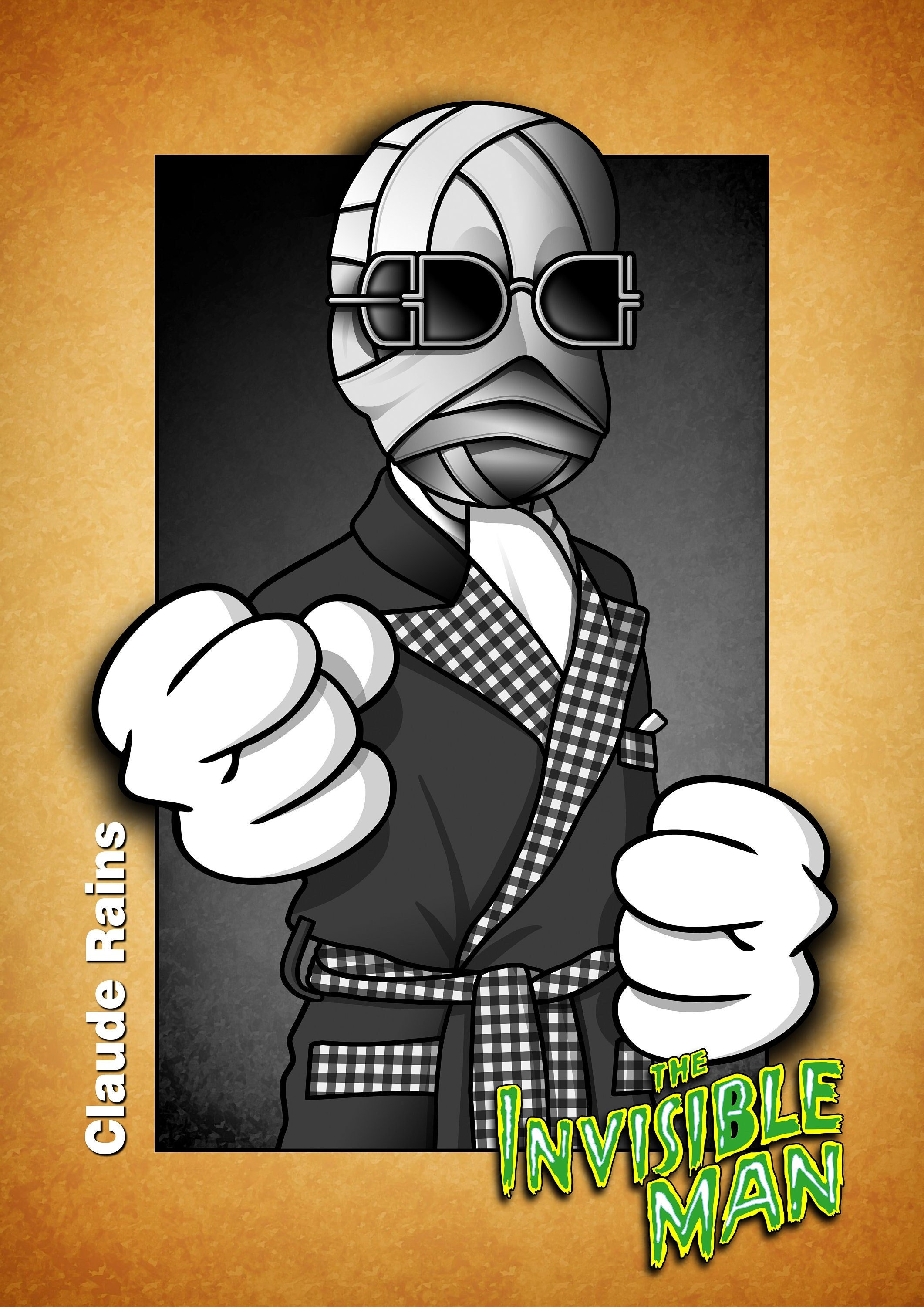 THE INVISIBLE MAN, Halloween Gift, Claude Rains, Universal Monsters ...