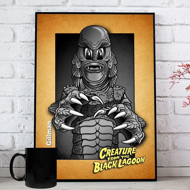 CREATURE From the BLACK LAGOON, Printable Halloween Gift, Gillman ...
