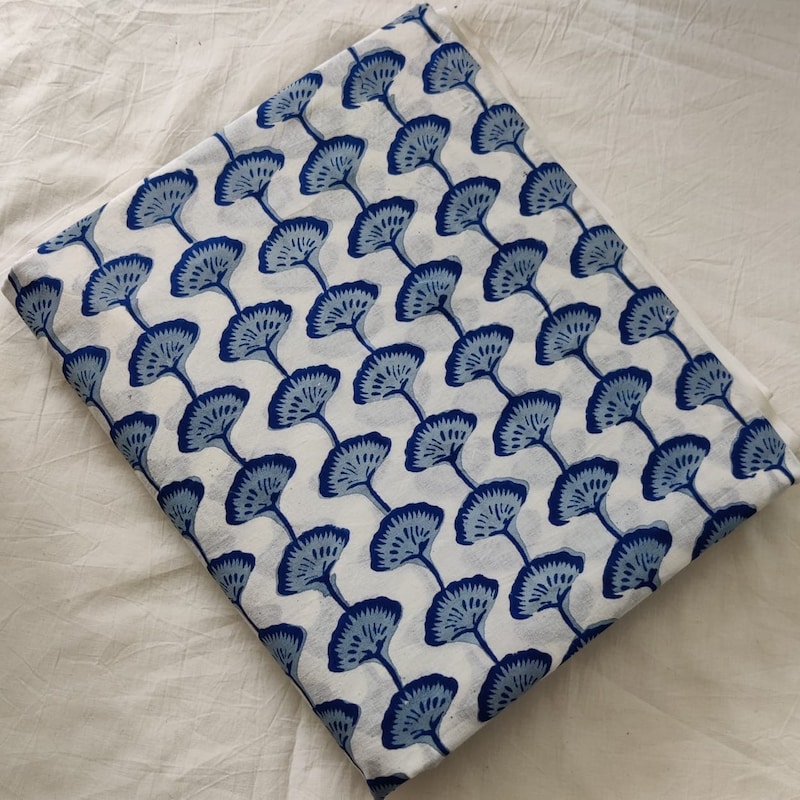 Hand Printed Fabric - Etsy