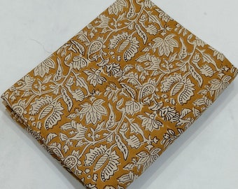 Block Print Fabric 100% Cotton Fabric Plant Dyed, Sustainable ...