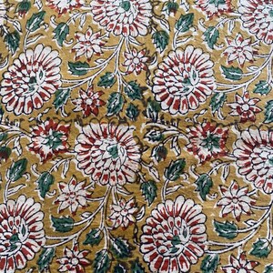 Beautiful Hand Block Printed Fabric, Cotton Fabric, Indian Fabric ...