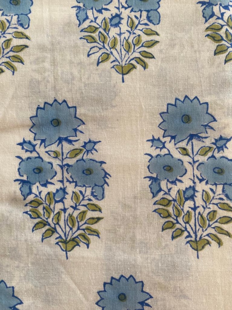 Beautiful Hand Block Printed Fabric, Cotton Fabric, Indian Fabric ...