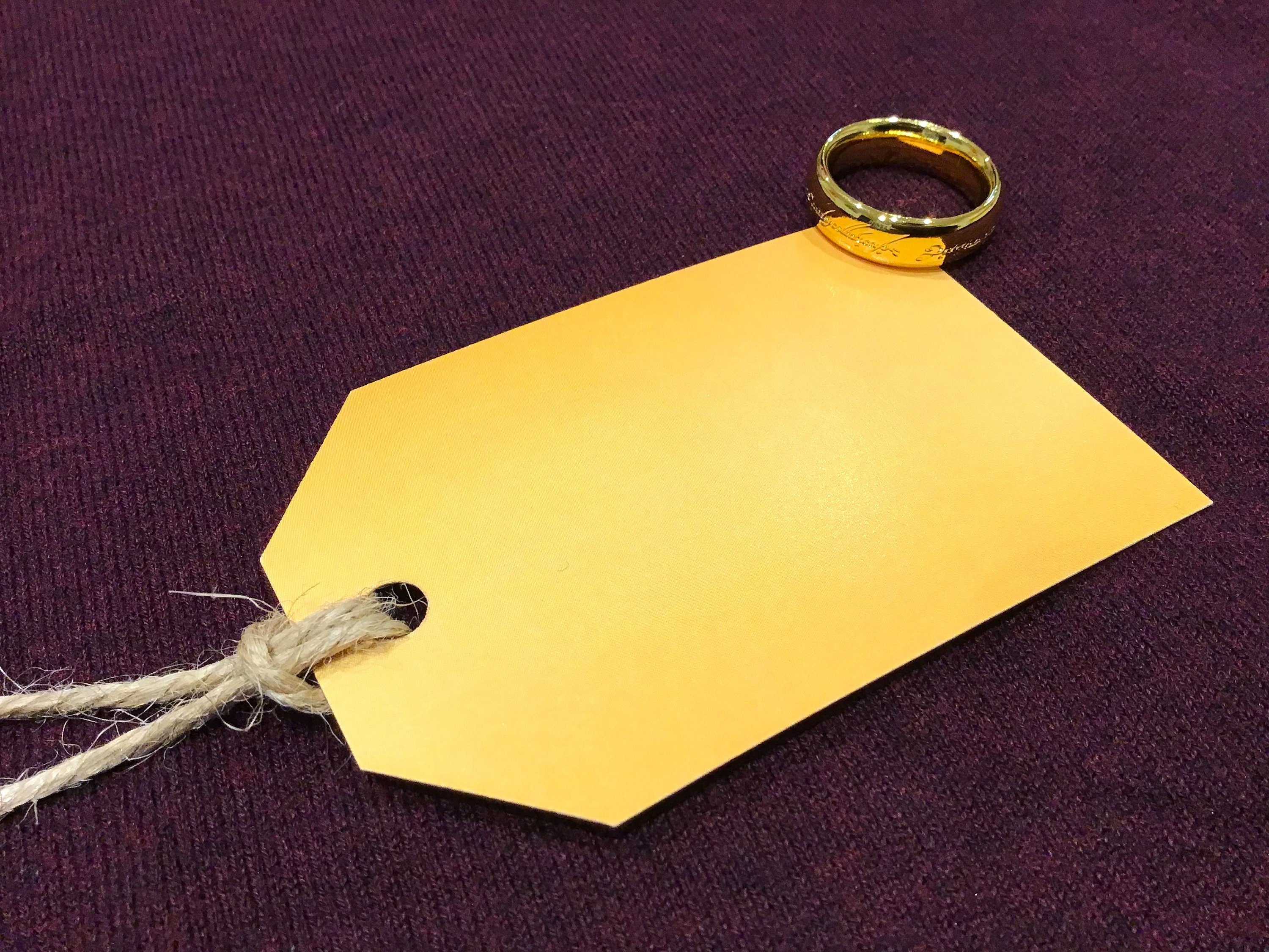 Lord of the Rings Boromir it is a Gift Gift Tag PACK OF 5 Fellowship of ...
