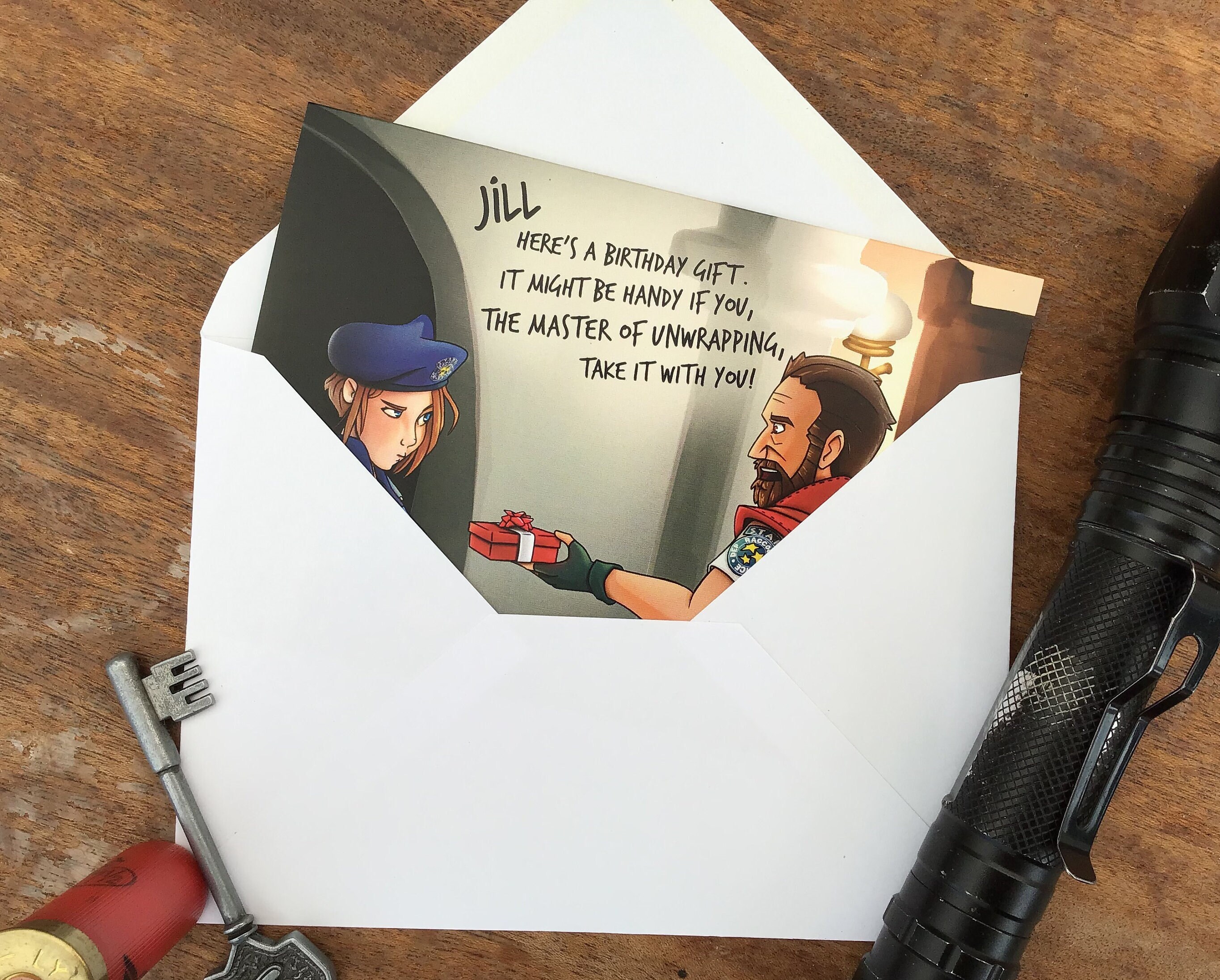 Resident Evil Birthday Card Jill & Barry: Master of Unwrapping ...