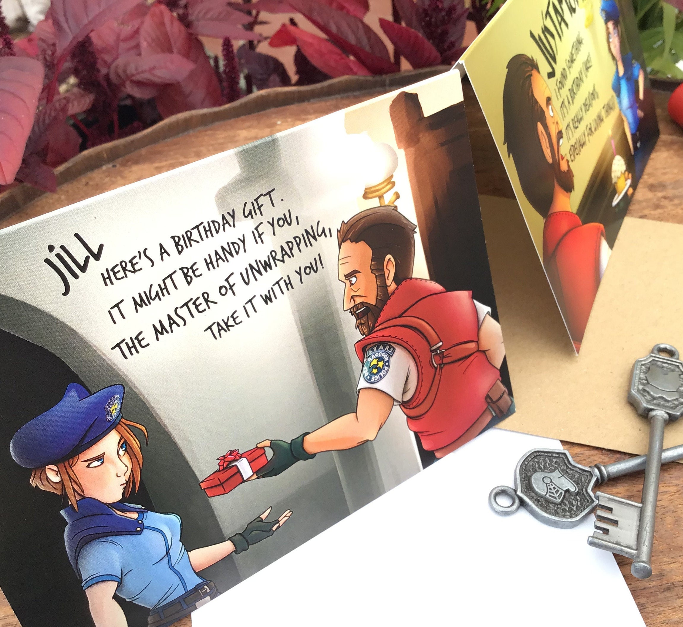 Resident Evil Birthday Card TWO PACK Jill & Barry X 2 Greetings Cards ...