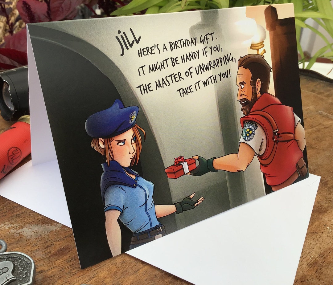 Resident Evil Birthday Card Jill & Barry: Master of Unwrapping ...