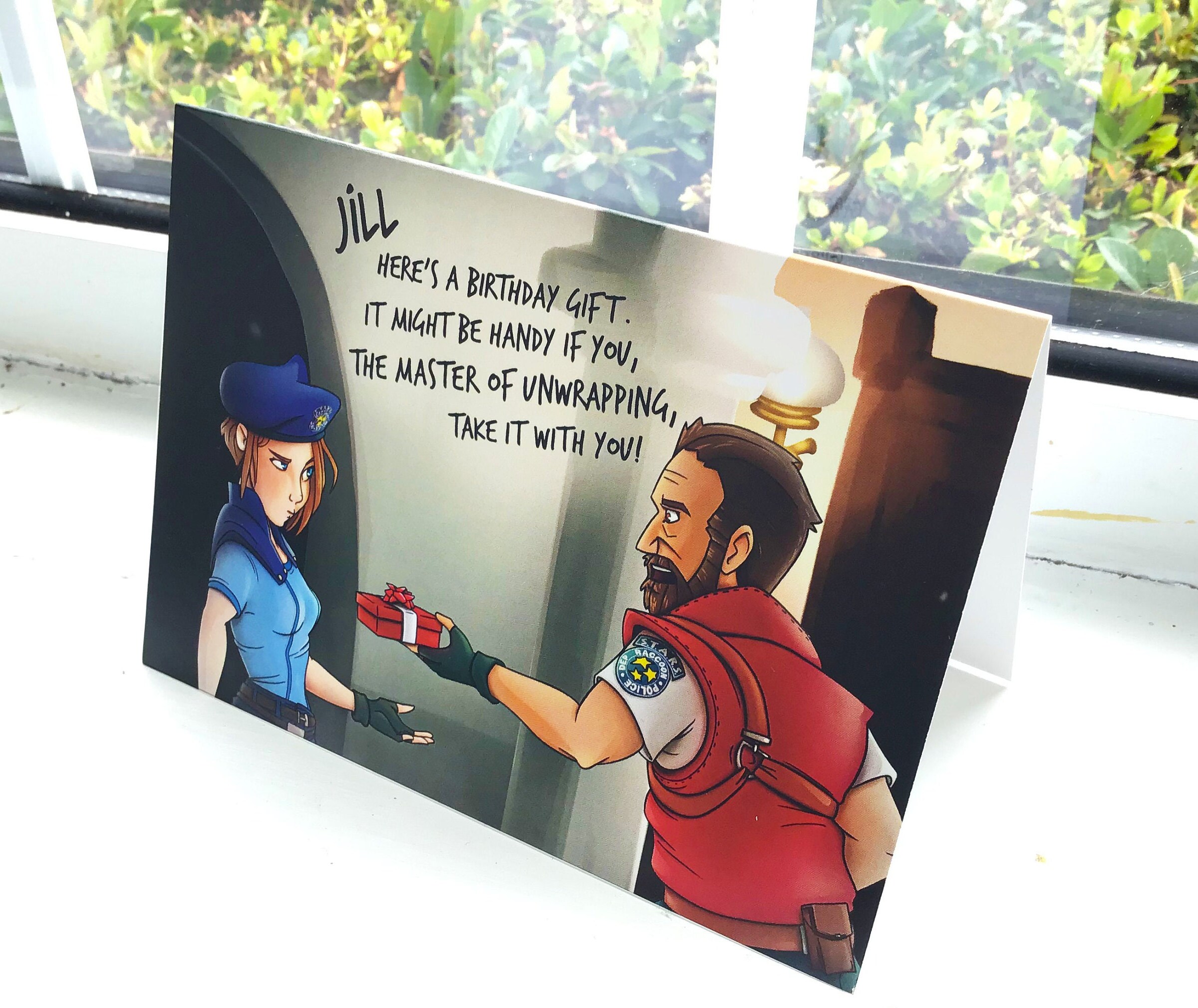 Resident Evil Birthday Card Jill & Barry: Master of Unwrapping ...