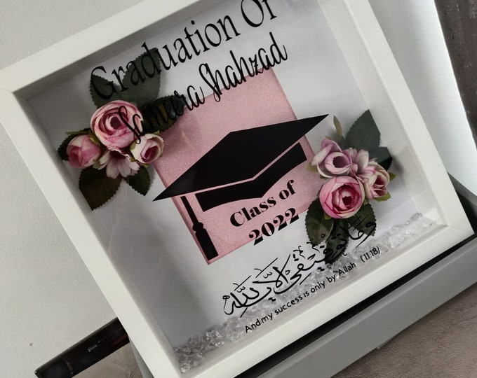 Personalised Box Frame, Graduation Gift, Graduation Box Frame ...