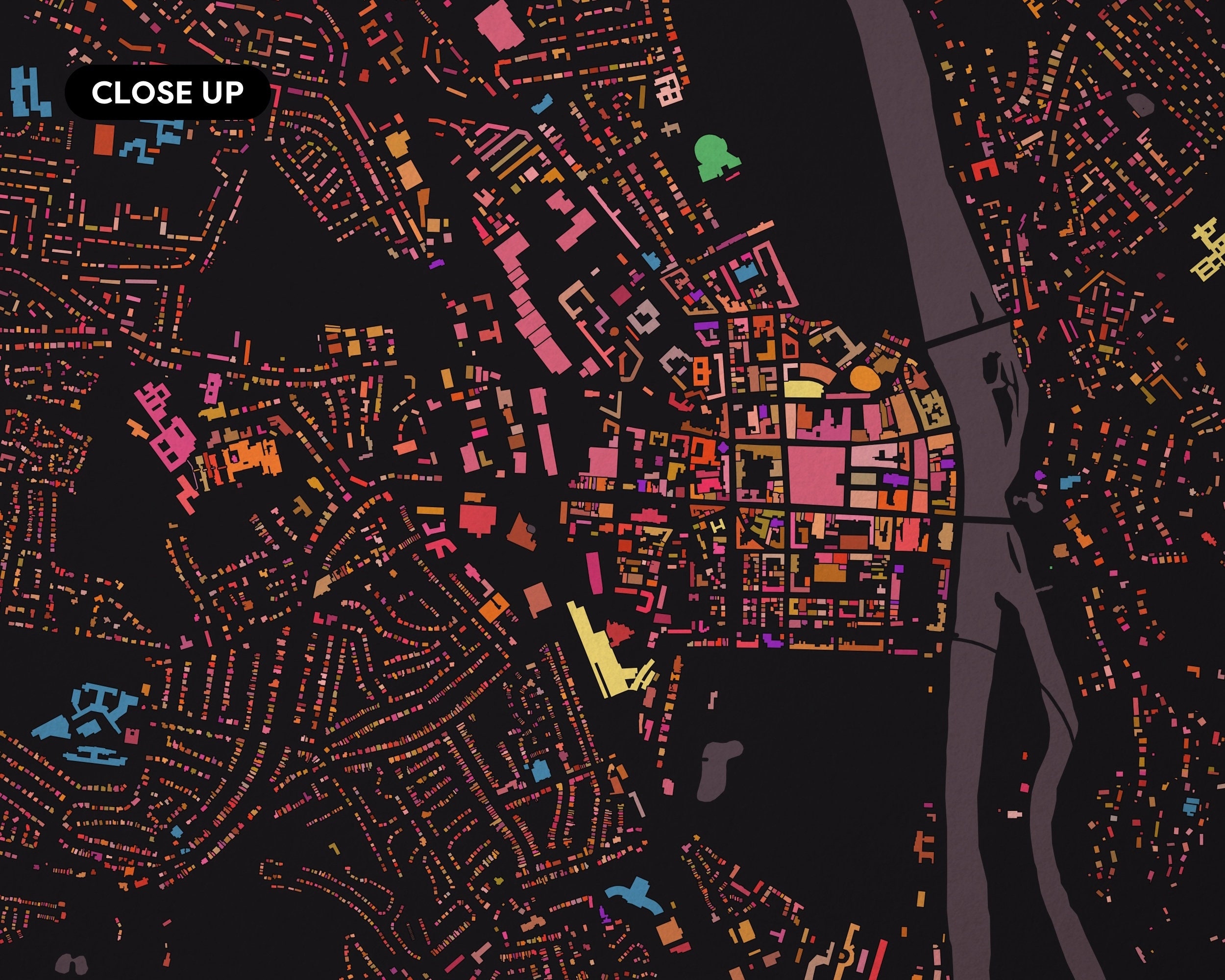 Perth, Scotland City Map. an Unusual, Colourful and Creative Art Print ...