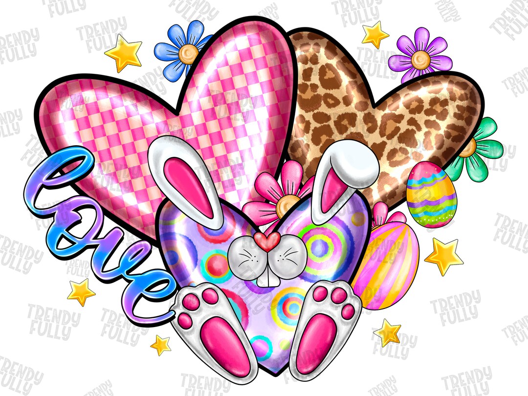 Easter Heart Png Sublimation Design Download, Easter Day Png, Easter ...