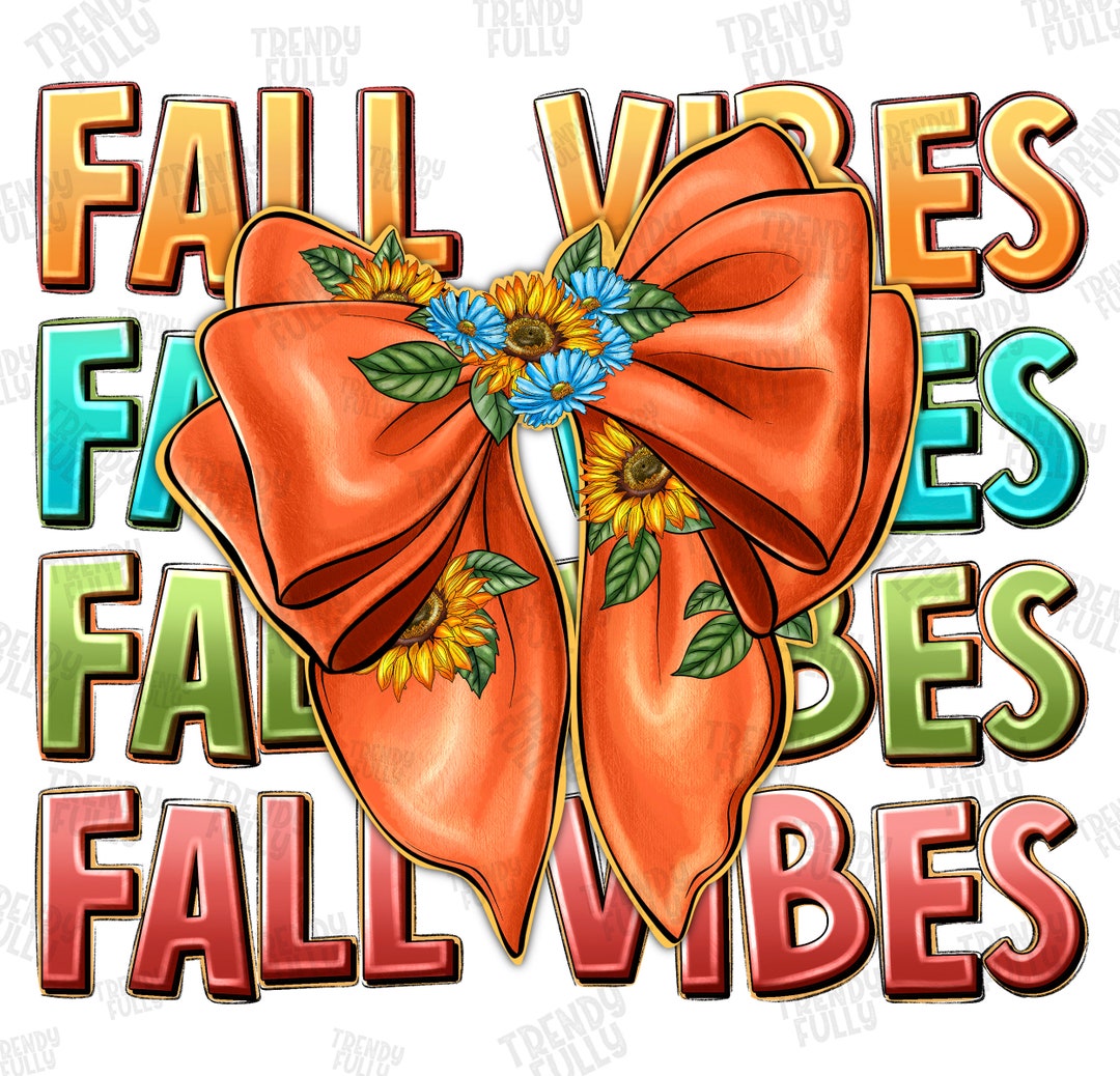 Coquette Fall Vibes Png, Retro Fall Bow Png, Fall Coquette Bow Png ...