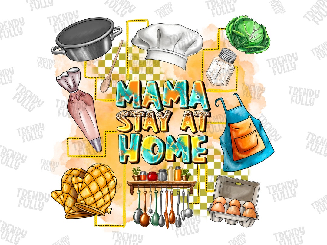 Mama Stay at Home Png, Lunch Lady PNG File, Mama, Kitchen Mama, Western ...
