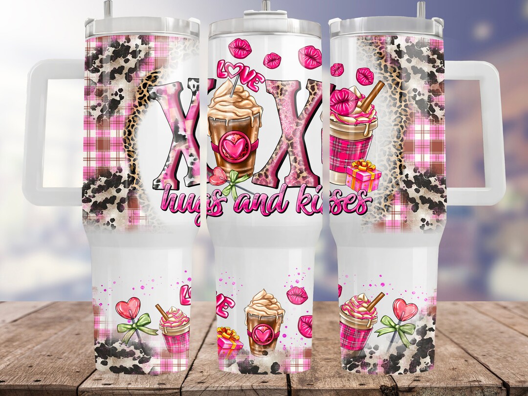 Xoxo Hugs and Kisses Coffee Cups 40oztumbler 240oz Tumbler PNG ...