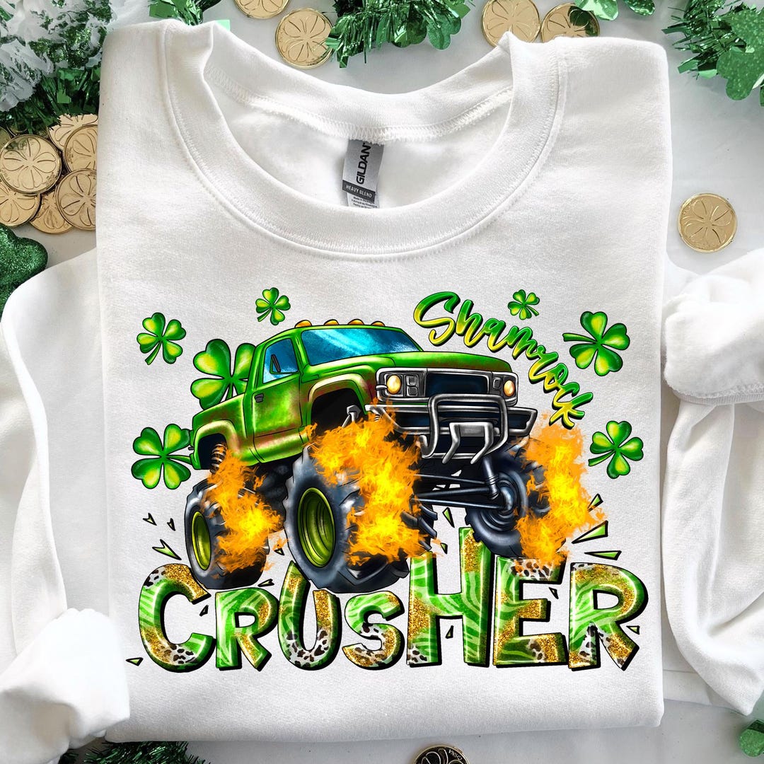 Shamrock Crusher Png Sublimation Design Download, St. Patricks Day Png ...
