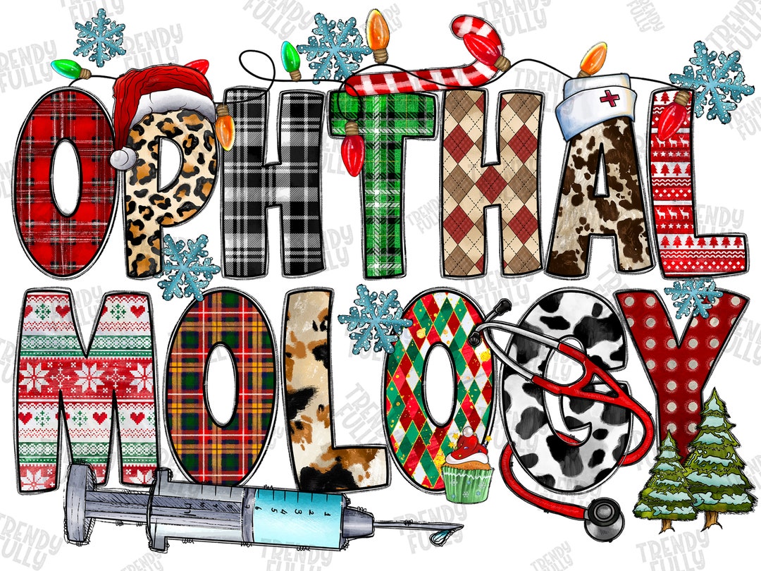 Ophthalmology Christmas Png, Ophthalmic Assistant Sublimation PNG ...