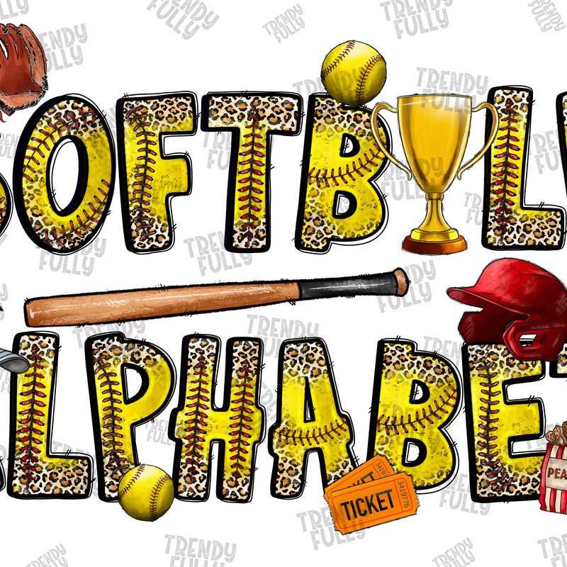 Softball Letters - Etsy