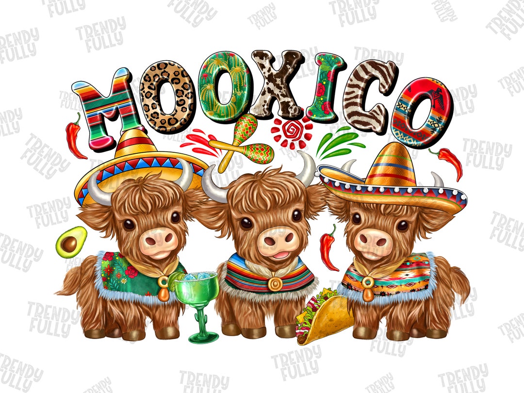 Cinco De Mayo Heifers Png Sublimation Design, Cow Png, Mexican Day Png ...
