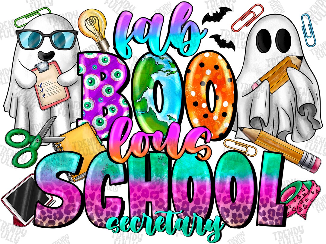Fab Boo Lous School Secretary Png School Secretary Png - Etsy