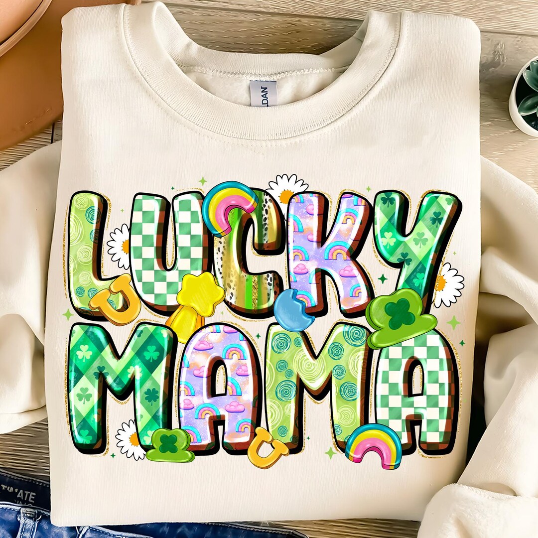 Lucky Mama Png, Mama St. Patrick's Day Png, Lucky Png, Lucky Charm Png ...
