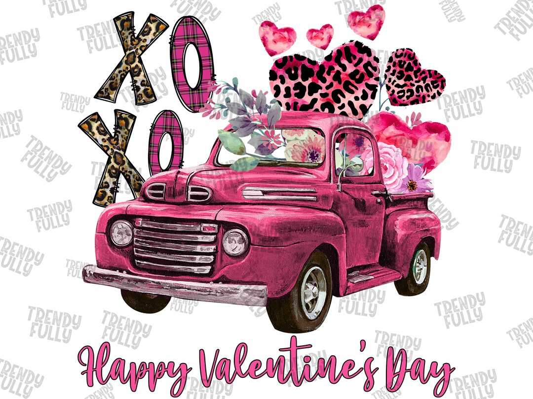 Valentine Truck Png, Valentine Sublimation Download, Sublimation ...