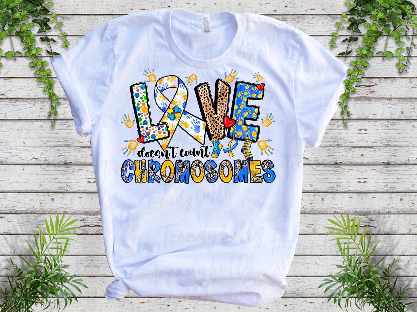 Love Doesn't Count Chromosomes Pngdown Syndrome Awareness - Etsy