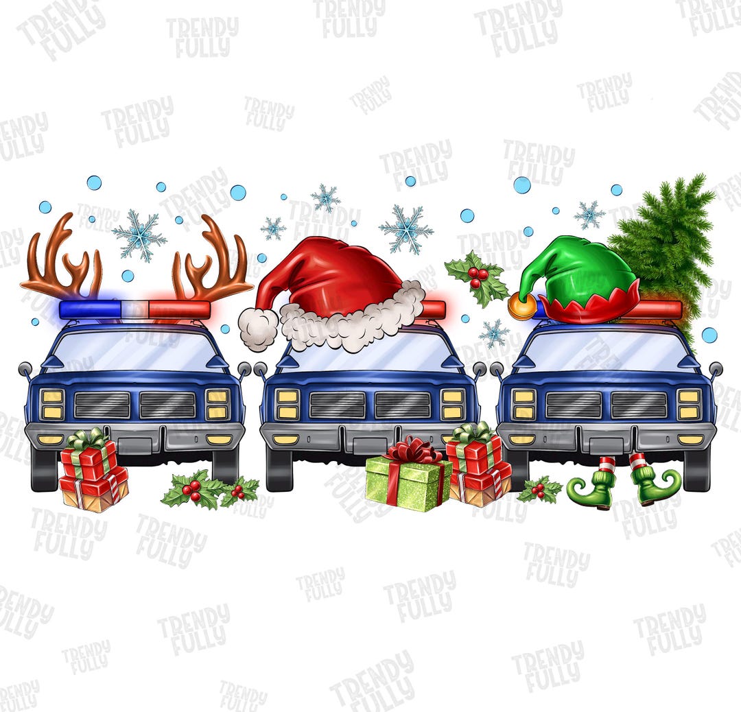 Police Car Christmas Png, Merry Christmas Police Car Png,kids Police ...