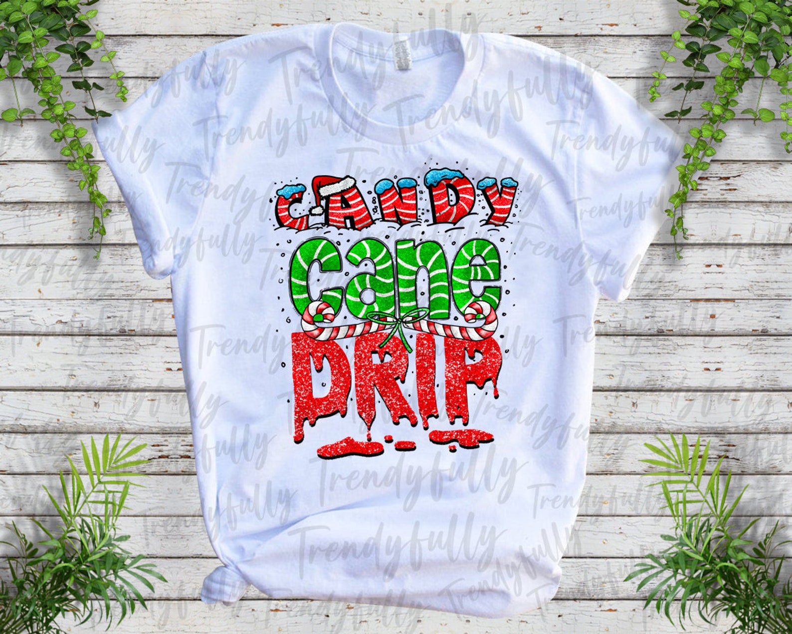 Candy Cane Drip PNG, Christmas Sublimation Design (digital Download) - Etsy