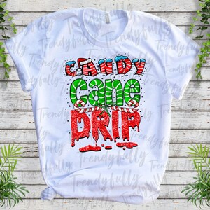 Candy Cane Drip Png, Candy Png, Christmas Png, Digital Download , Candy ...
