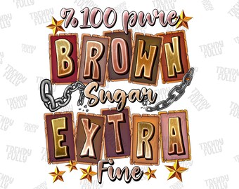 100 Pure Brown Sugar Extra Fine Png Sublimation Design Download ...