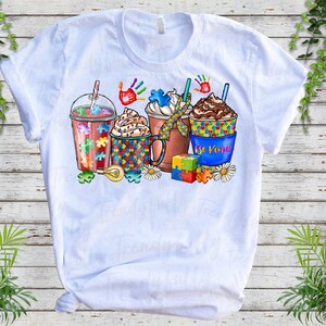 Autism Awareness Day Coffee Cups Png Sublimation Design Download ...