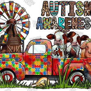 Autism Animal Truck Png, Truck Png, Autism Cow, Windmill, Autism ...