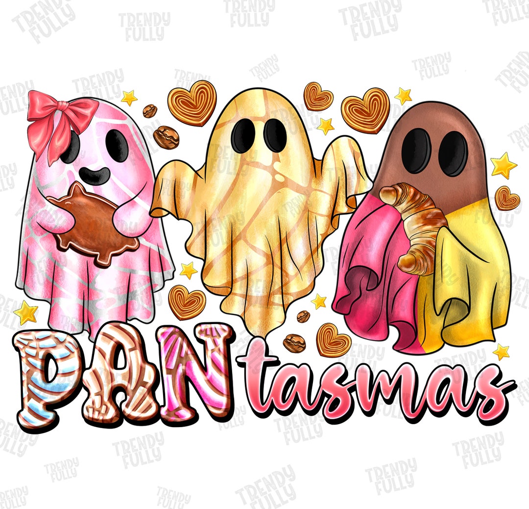 Spooky Conchas PNG, Pantasmas Ghost Png, Mexican Conchas Ghost ...