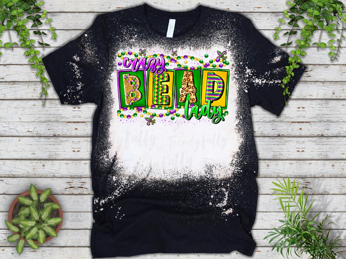 Crazy Bead Lady Png Sublimation Design Download, Crazy Mardi Gras ...