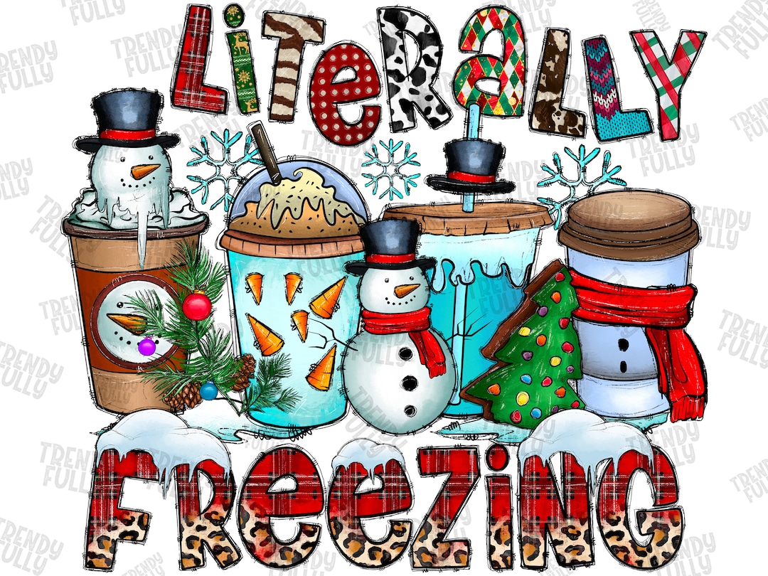 Literally Freezing Png, Merry Christmas, Snow Png, Christmas Png ...