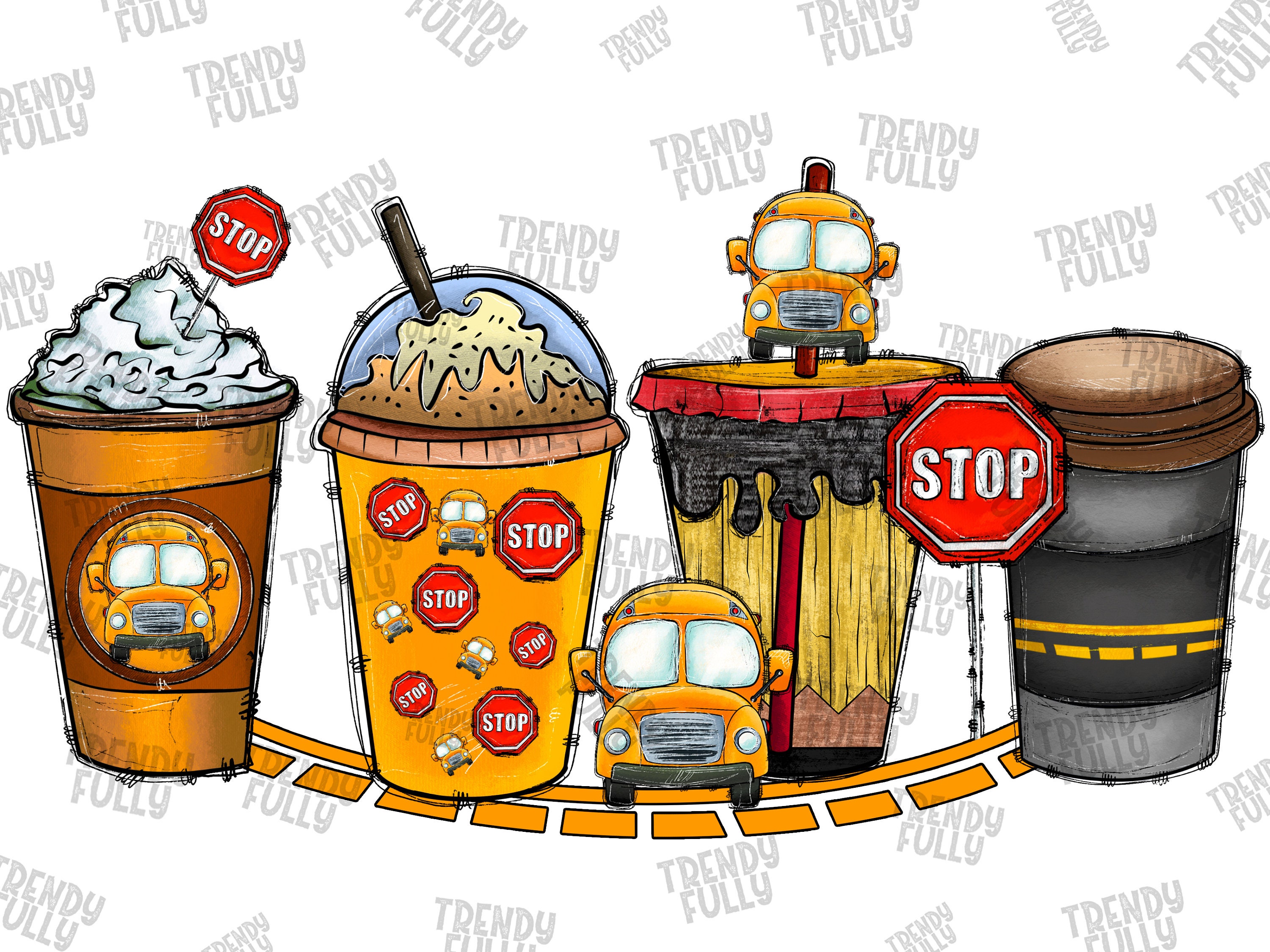School Bus Drink Png School Bus Png School Png School Bus - Etsy UK