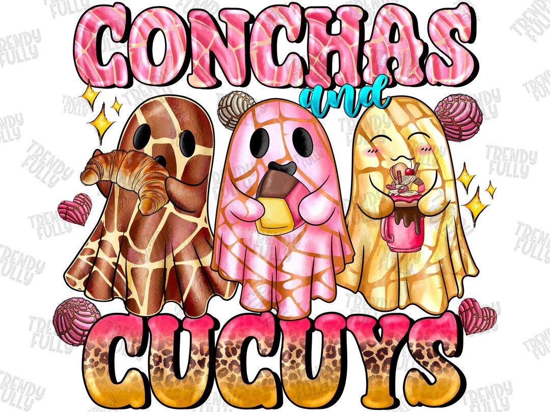 Conchas and Cucuys Png,spooky Conchas Coffee Cups PNG, Mexican Conchas ...