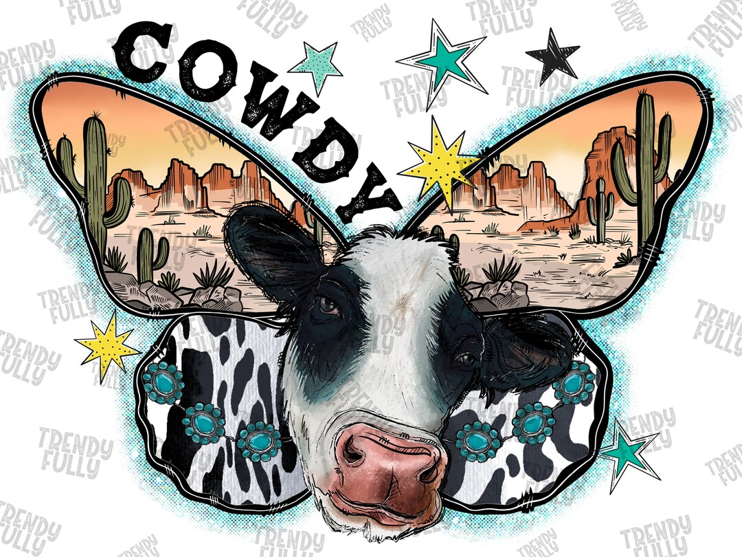 Cowdy Png, Cow Design, Butterfly Png, Desert Png,gemstone Turquoise ...