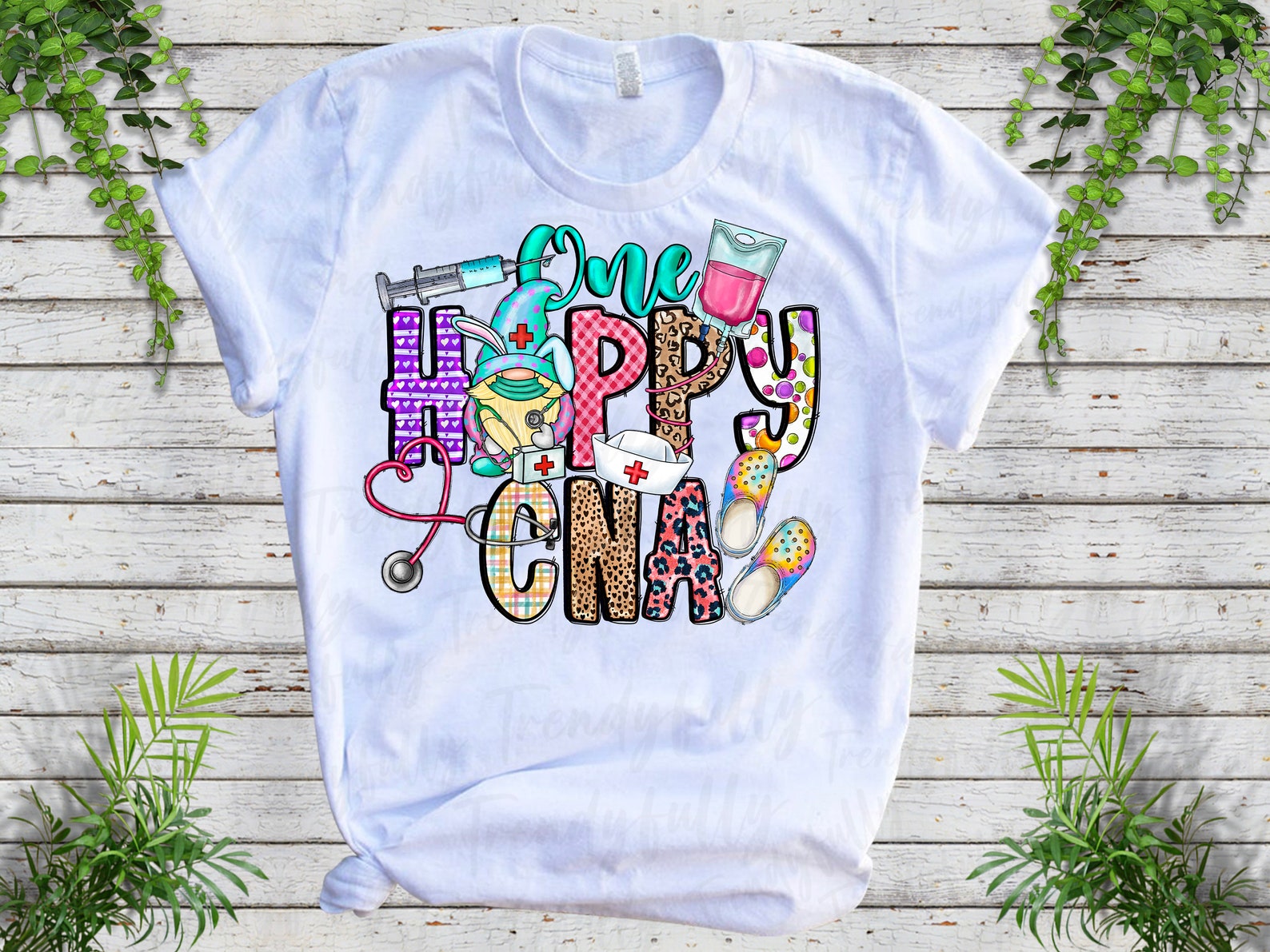 One Hoppy CNA Png Sublimation Design Gnome Nurse Png - Etsy