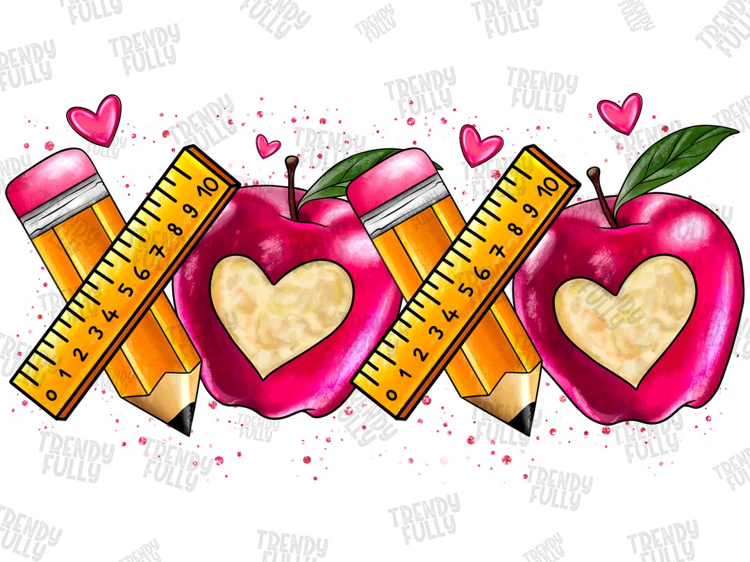 Xoxo Teacher Png, Love Teacher, Happy Valentine Day Png, Teacher Life ...