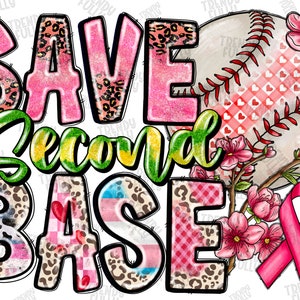 Save Second Base Png Cancer Baseball Png, Pink Breast Cancer Png, Pink ...