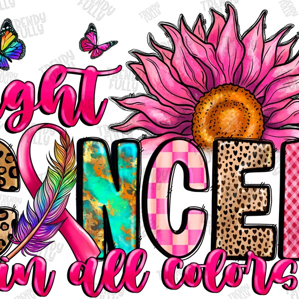 Cancer in All Colors Svg - Etsy