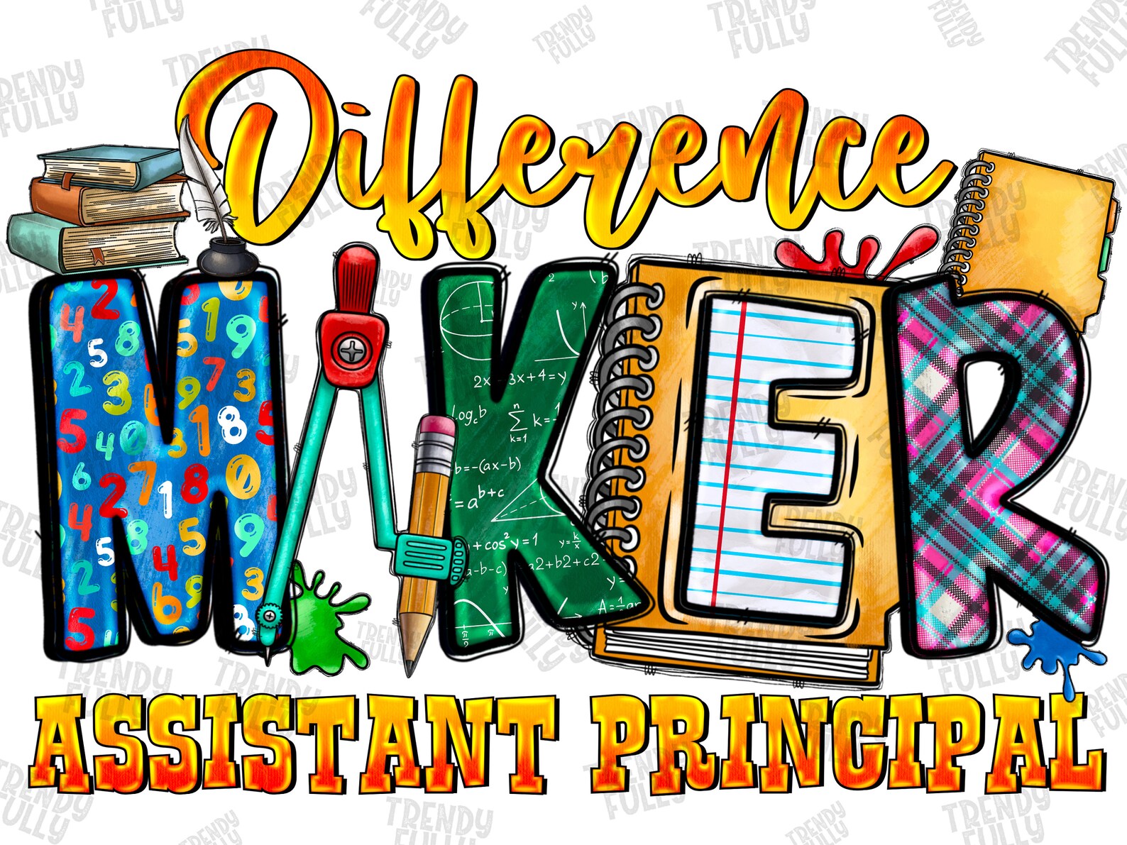 Difference Maker Principal Png, Sublimation Design, School Png, Back to ...