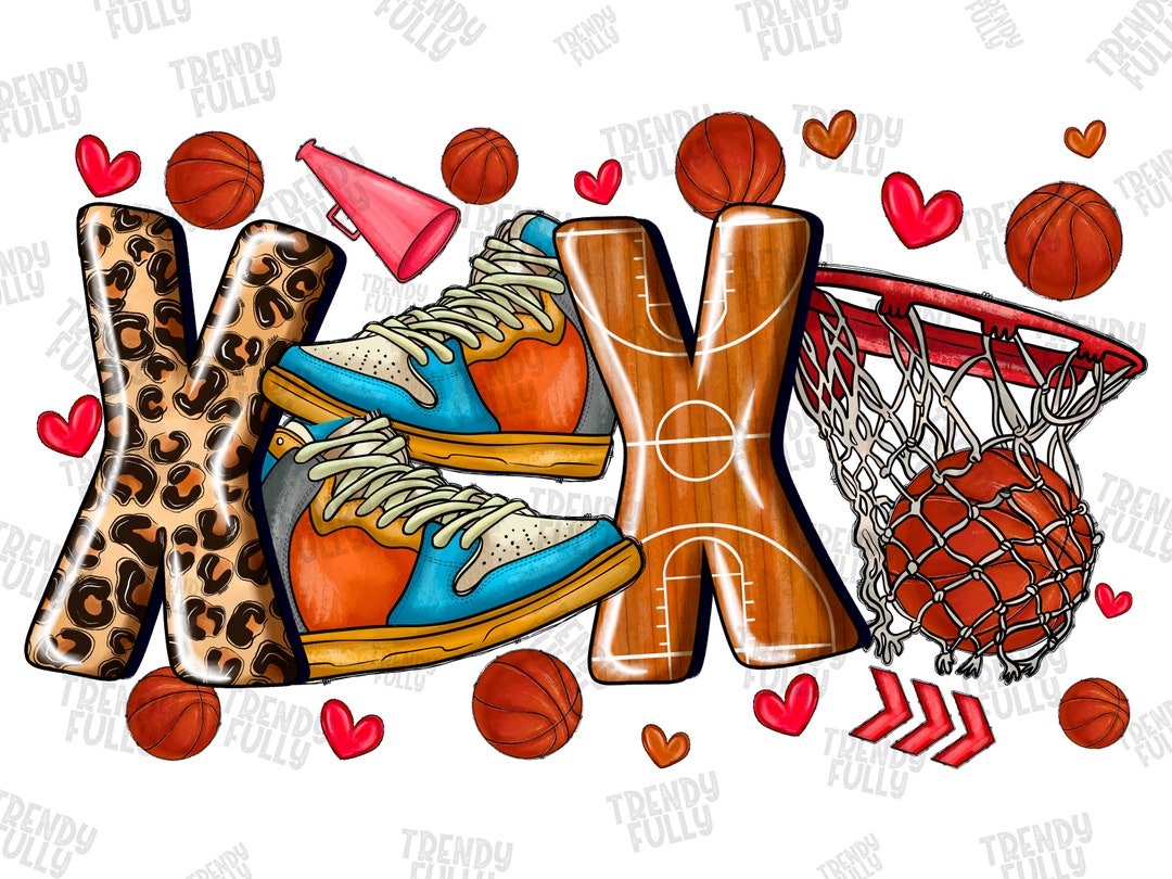 Xoxo Basketball Png, Valentine Basketball Png, Basketball, Valentine's ...