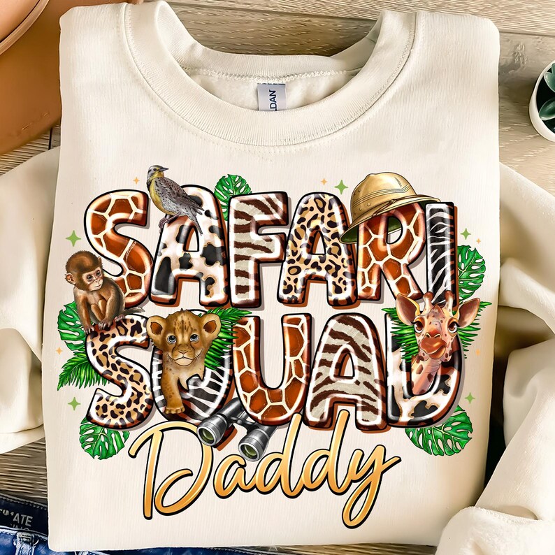 Safari Squad Daddy Png, Safari Trip Png, Safari Birthday Trip Png ...
