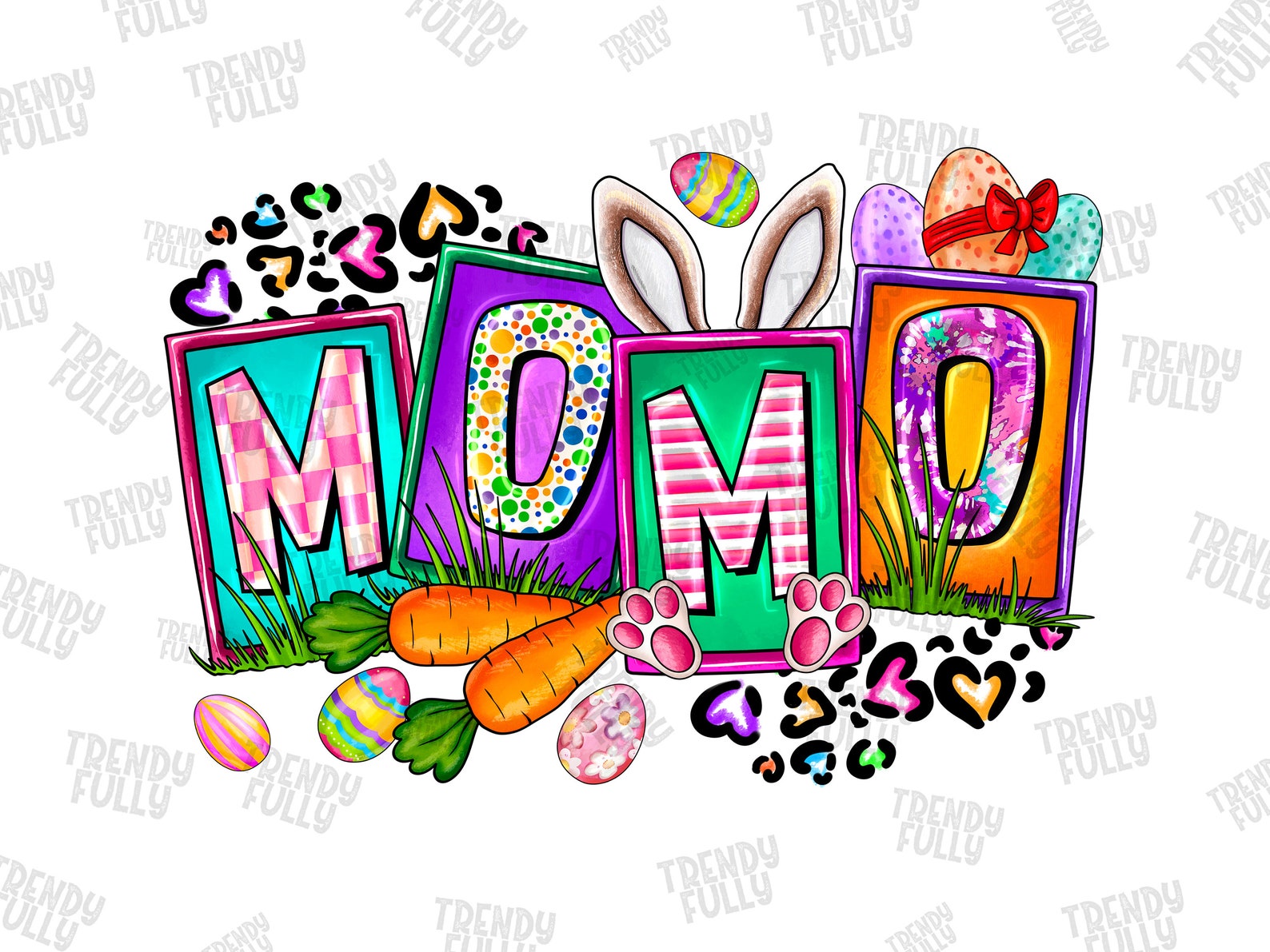 Easter Momo Png Sublimation Design Download, Bunny Design, Happy Easter ...