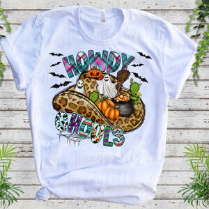 Cowboy Hat PNG, Howdy Ghouls Png,western Halloween Fall Ghosts Print ...